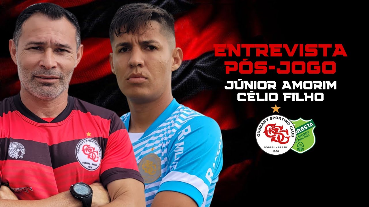 GOLEIRO CÉLIO E TÉCNICO JUNIOR AMORIM FALAM DO EMPATE CONTRA O FLORESTA - YouTube