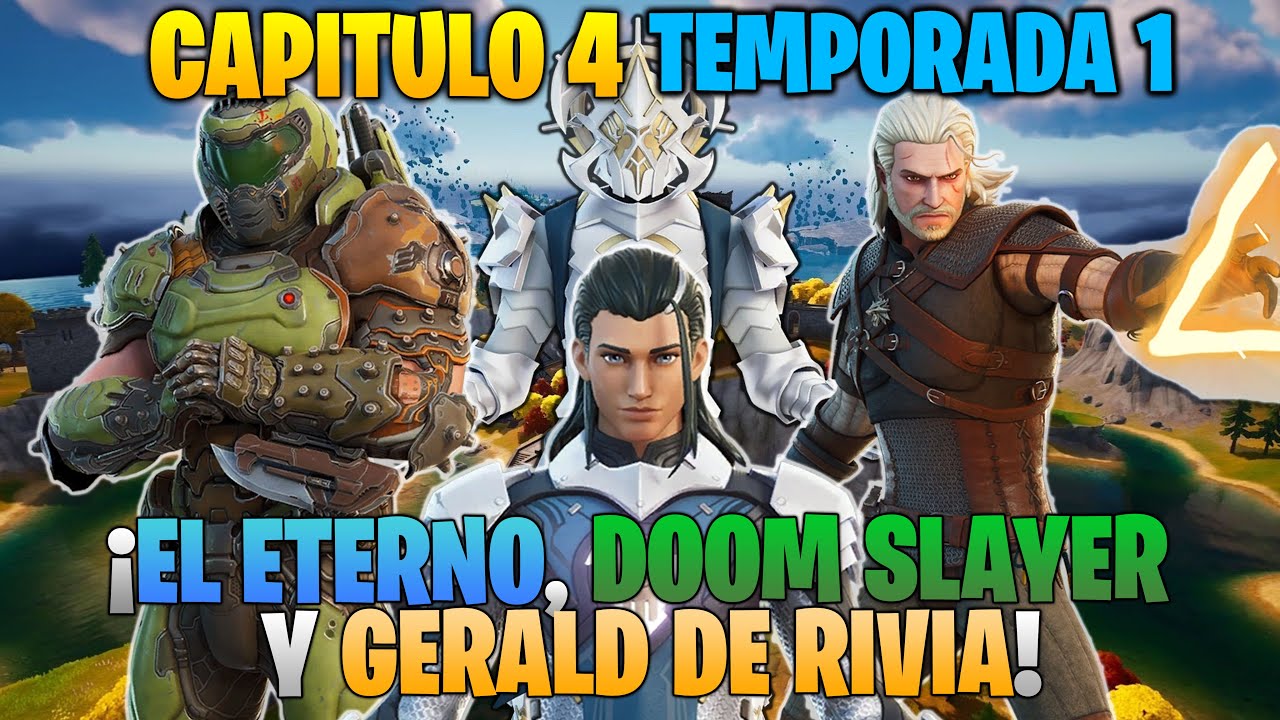 ¡El Eterno, Doom Slayer y Gerald de Rivia! - Pase de Batalla Capitulo 4 ...