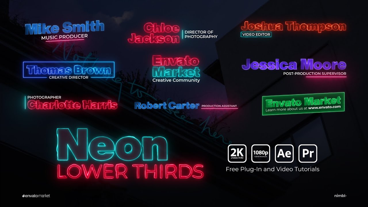 Neon Lower Thirds - YouTube