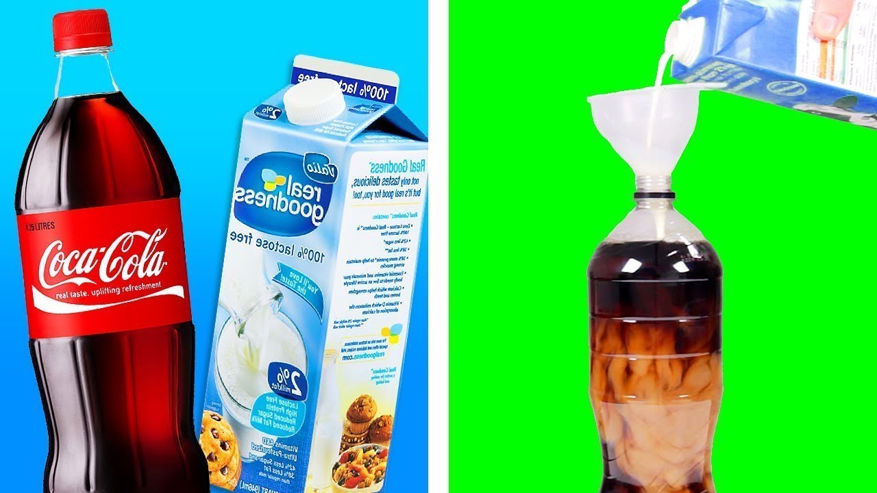 EXPERIMENTO: COCA COLA CON LECHE - YouTube