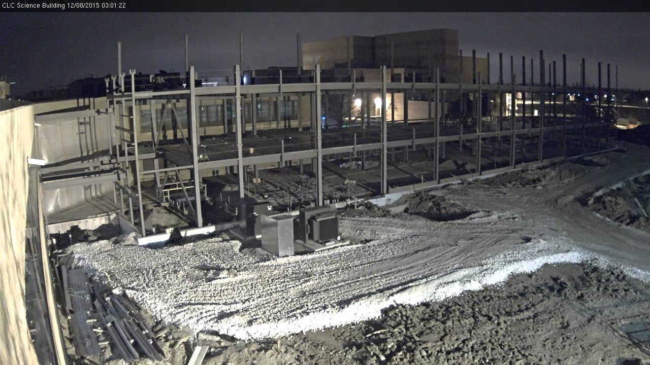 CLC Science Building Construction Camera - YouTube