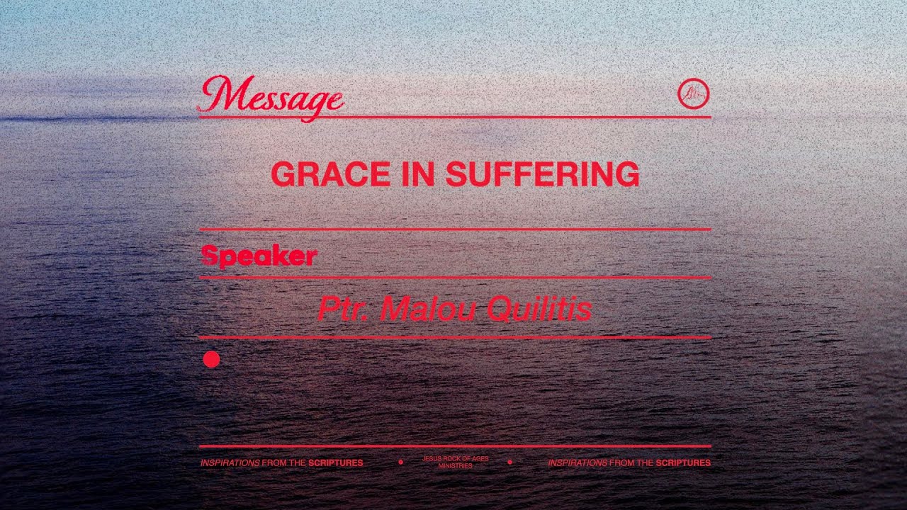 Grace in suffering. - Inspirations From The Scriptures - YouTube