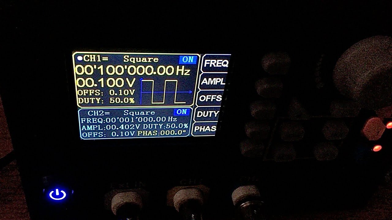 Problems with Koolertron 60MHz DDS Signal Generator Channel 2 - YouTube