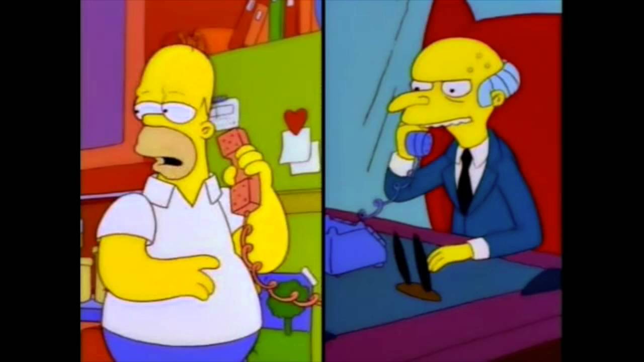 The Simpsons - Homer, father of Bart, the big quitter (S9Ep06) - YouTube