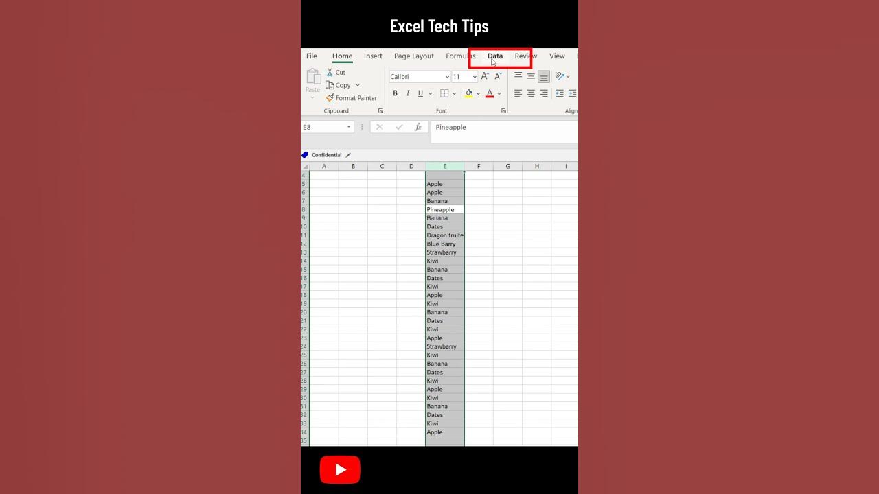 Remove Duplicates Shorts Exceltricks Excel Youtube