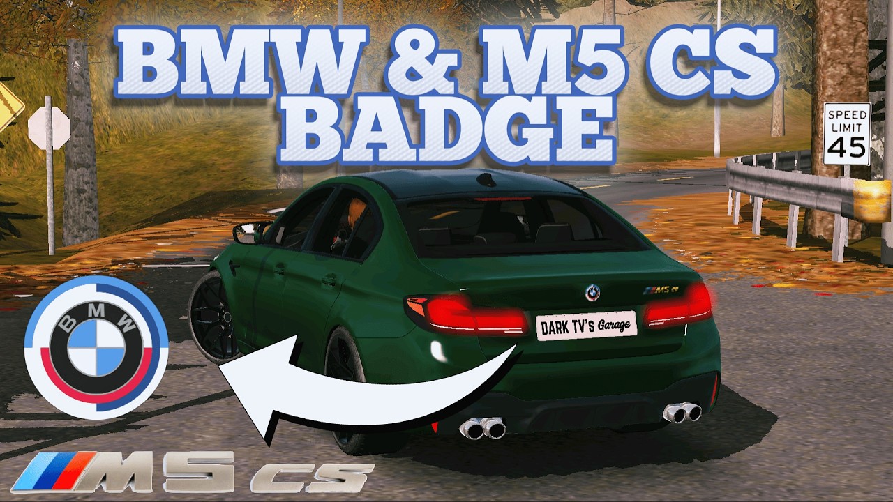 BMW 50th YEAR & M5 CS BADGE (ANNIVERSARY EMBLEM) TUTORIAL - Car Parking ...