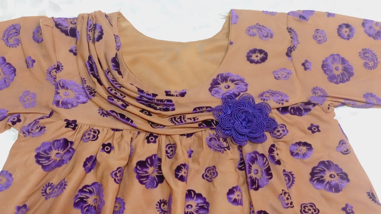 Simple Girl Frock Cutting and Stitching/EASY Top Design 2024 - YouTube