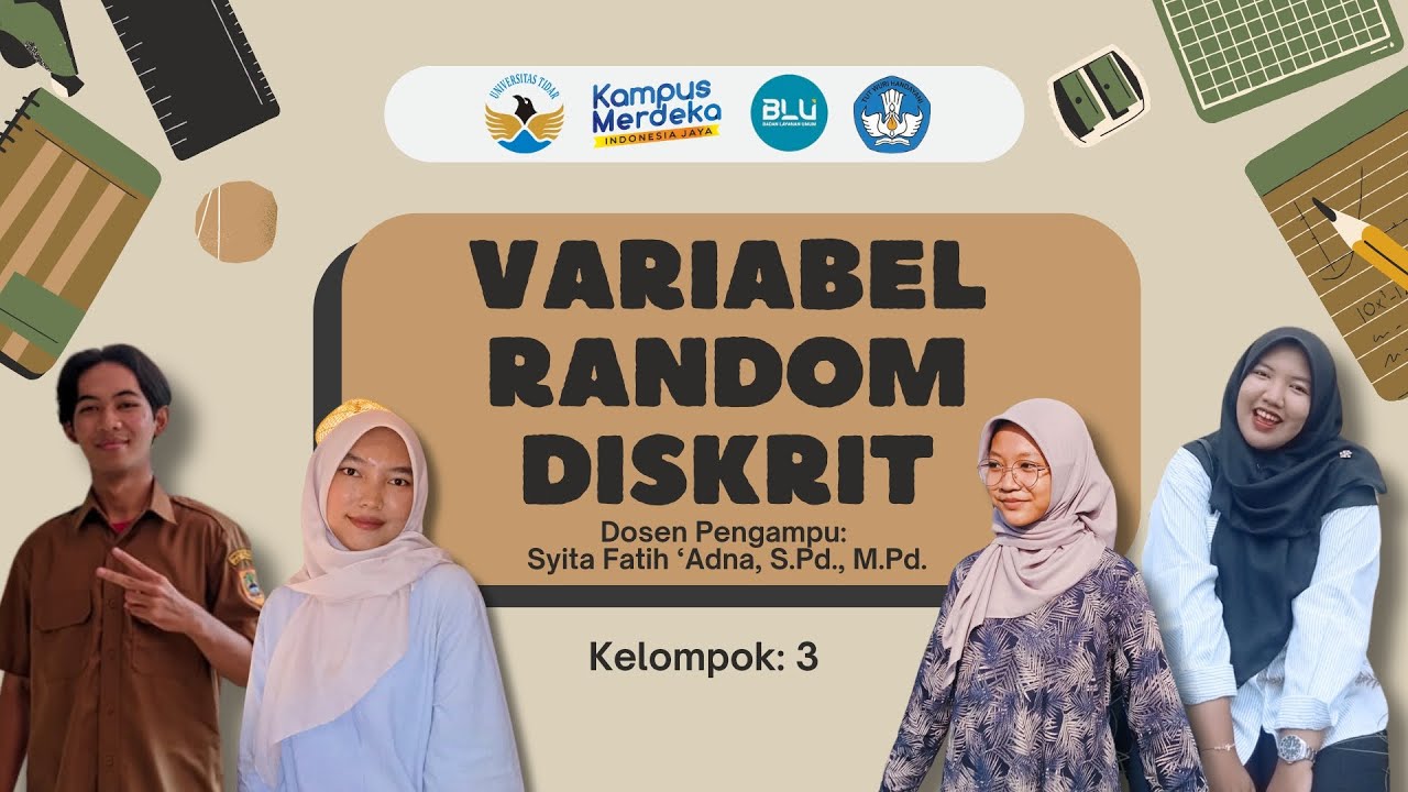 Variabel Random Diskrit | Kelompok 3 | Probabilitas - YouTube