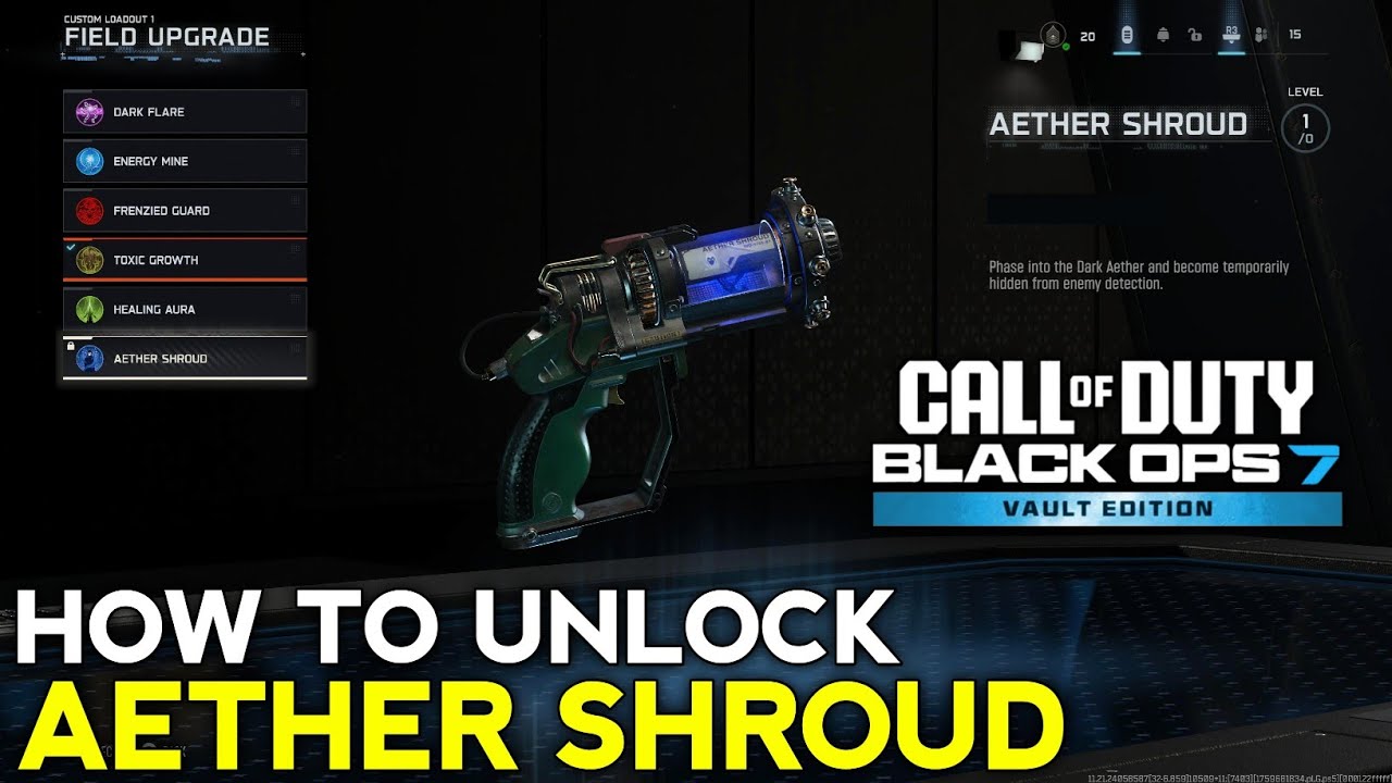 How to Unlock Aether Shroud BO7 Zombies | How to Get Aether Shroud BO7 ...
