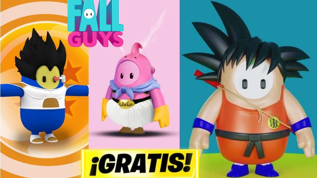 NUEVAS SKINS *GRATIS* DRAGON BALL Z EN FALL GUYS😱🎁 NUEVAS SKINS DE ...