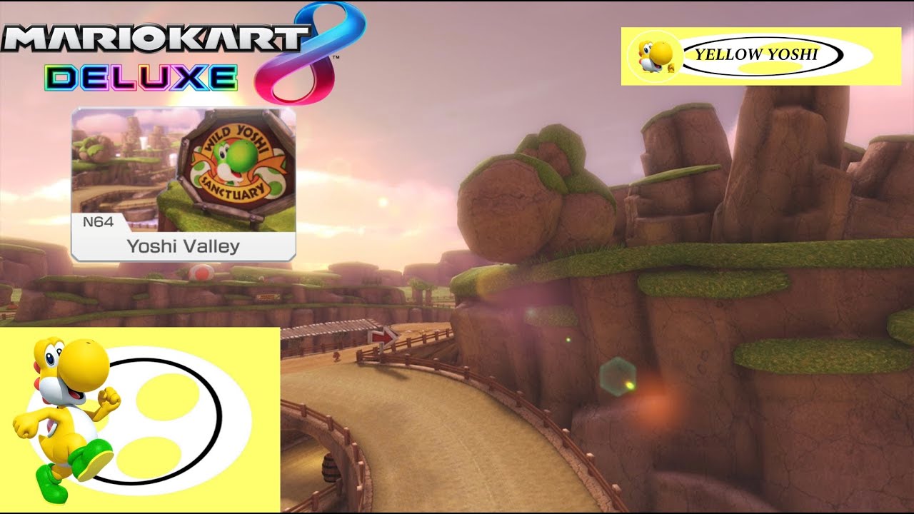Mario Kart 8 Deluxe N64 Yoshi Valley (Yellow Yoshi) - YouTube