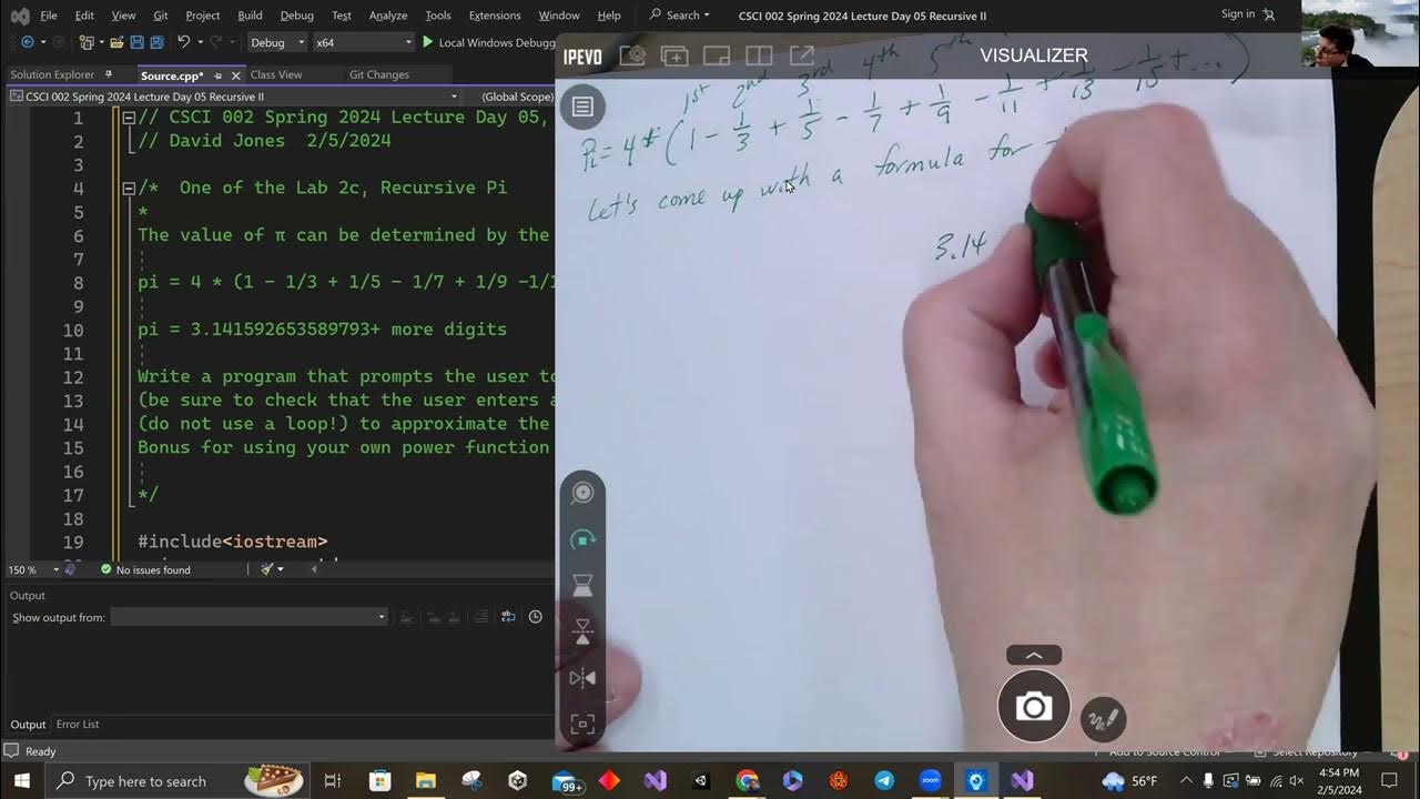 CSCI 002 Programming Methods Spring 2024 Lecture Day 05: Recursion and Arrays - YouTube