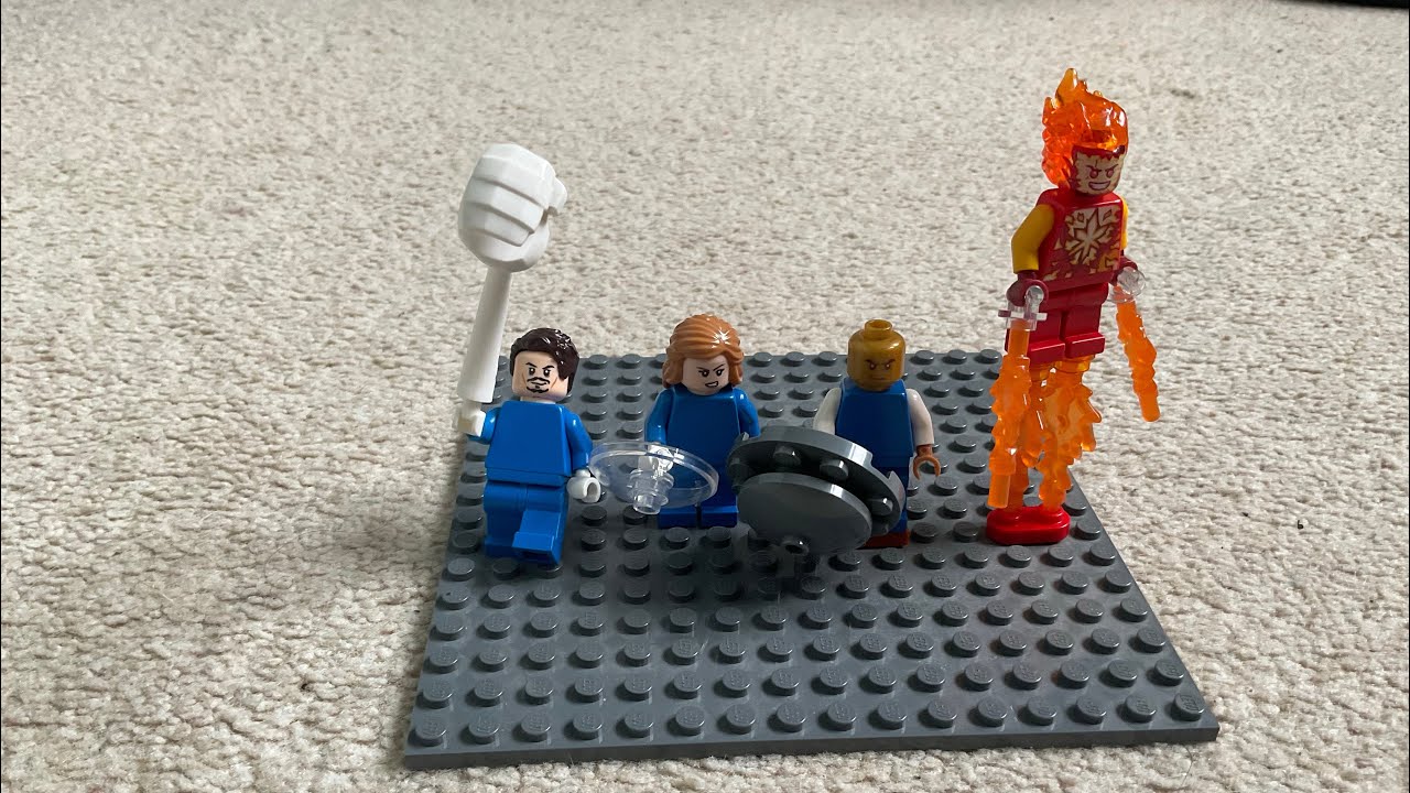 Fantastic 4 first steps lego minifigures - YouTube