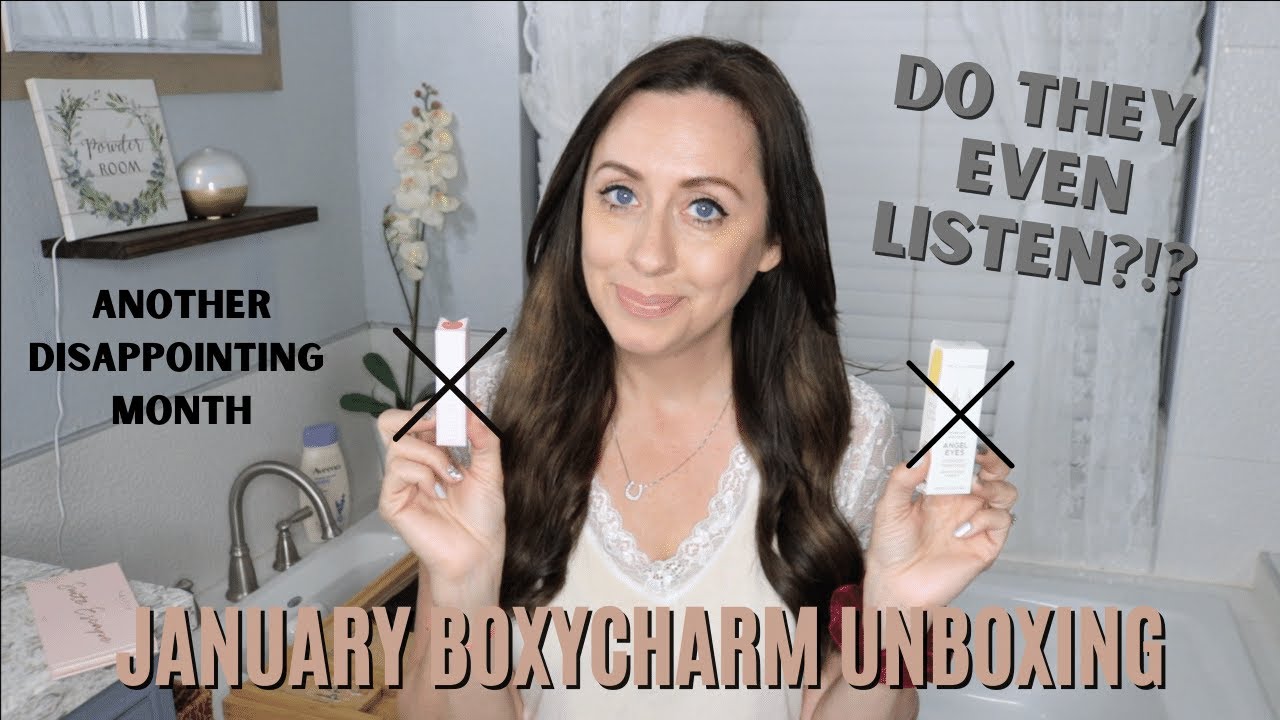 JANUARY BOXYCHARM UNBOXING...it might be time to cancel again :( - YouTube