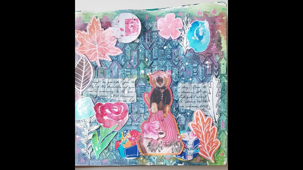 Art Journal Process Video- Roar - YouTube