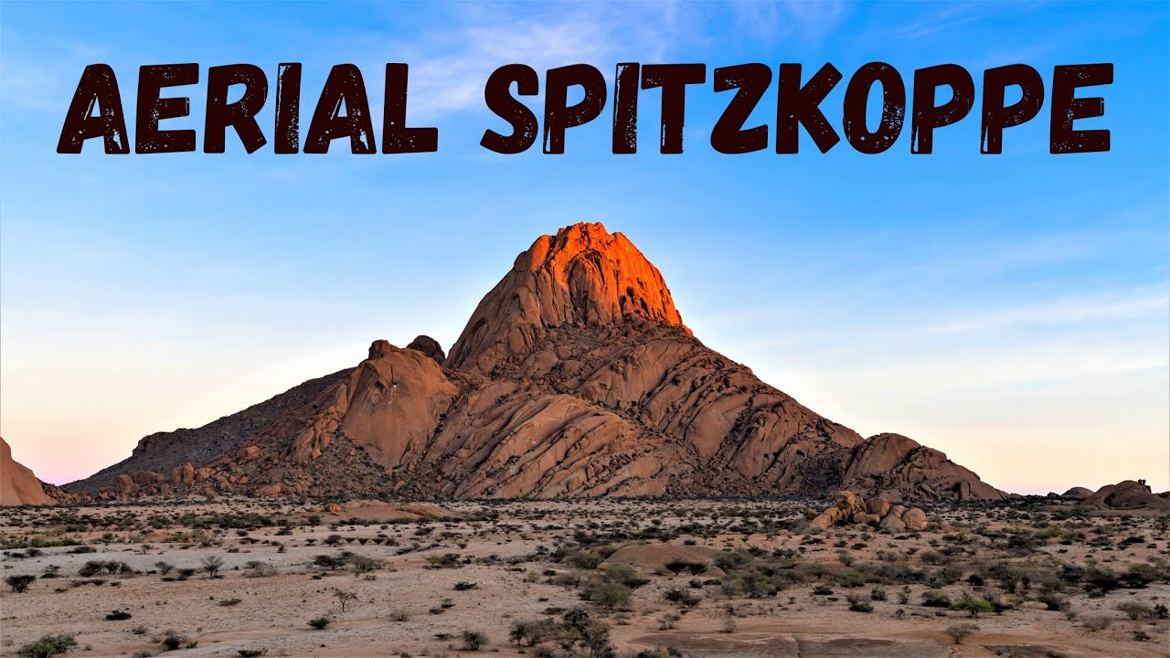 Drone aerial video of Spitzkoppe & Pontok Mountains in Erongo Region of ...