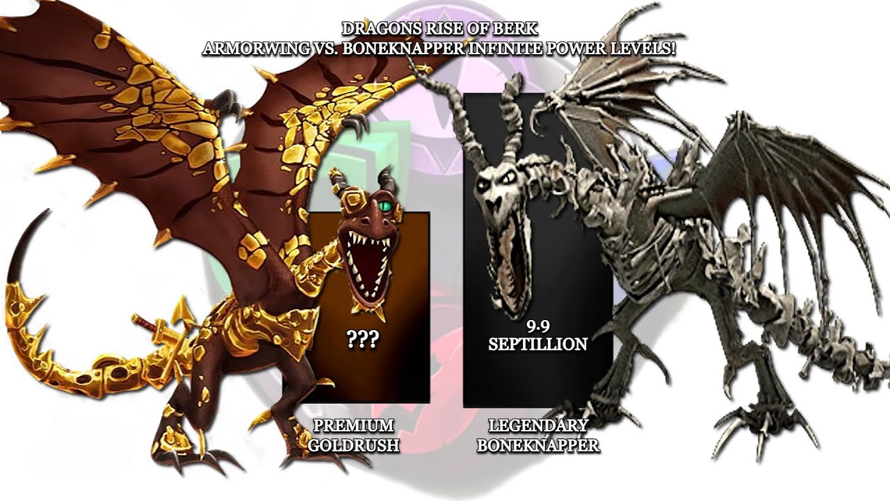 Armorwing vs. Boneknapper Infinite (power levels) | httyd | Dragons ...