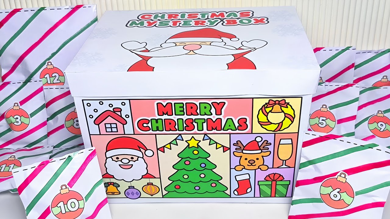 [🍅Paper Diy🍅] CHRISTMAS MYSTERY BOX UNBOXING! 🎄🎁 | asmr - YouTube