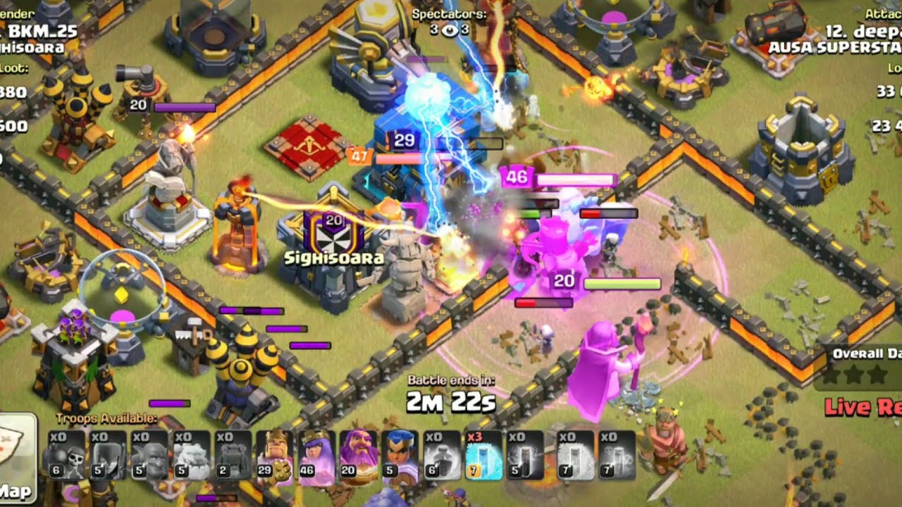 BAT SPELL = KILLER(VIRUS) | CLAN WAR | Clash of Clan - YouTube