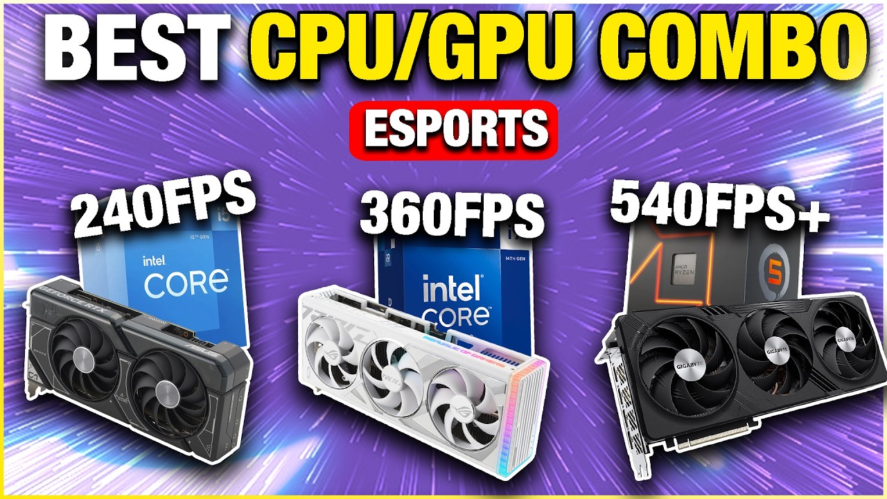 Best CPU & GPU Combos for Esports FPS Gaming in DECEMBER 2024 🎯 Fortnite, COD, Valorant & More ...