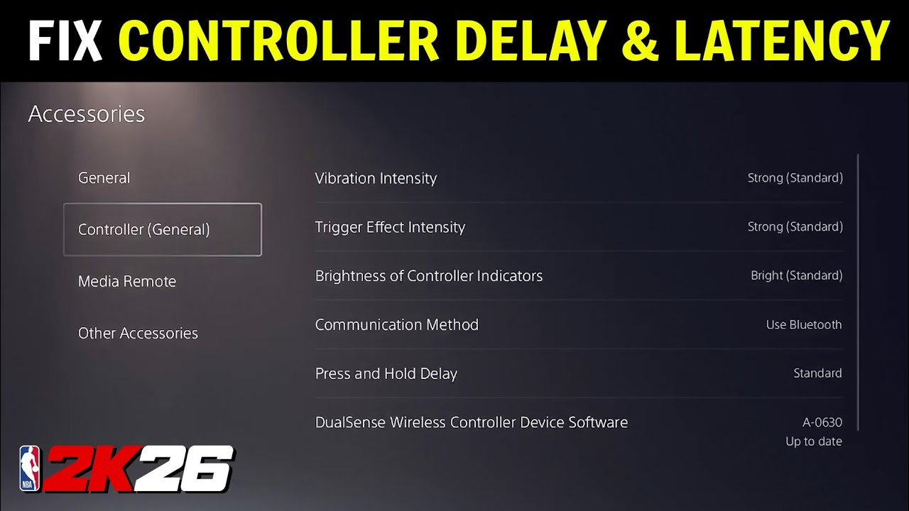 How To Fix Controller Input Delay & Latency For NBA 2K26 On PS5 - YouTube
