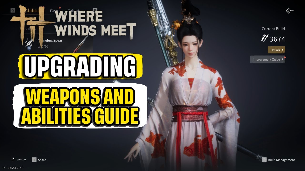 How to Upgrade Weapons and Abilities Where Winds Meet Quick Guide - YouTube