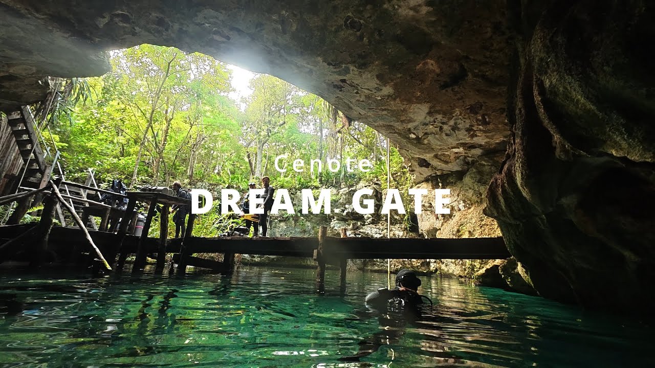 Cave Diving in Cenote Dream Gate - YouTube