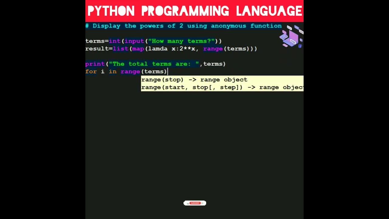 Python 80 To Display Powers Of 2 Using Anonymous Function In Python