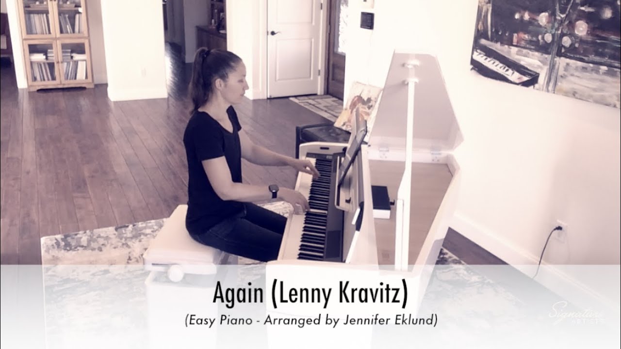 Again (Lenny Kravitz) - Easy Piano Sheet Music - YouTube