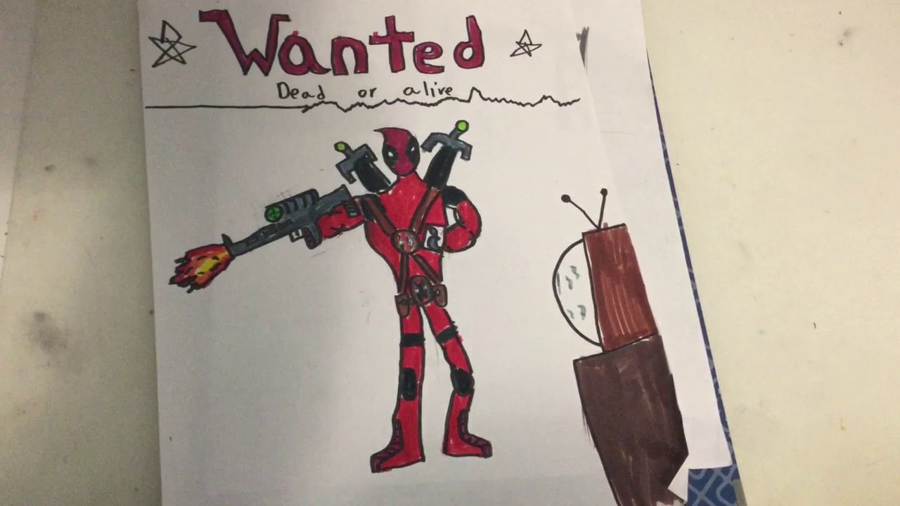 Pop Figure Drawing Episode 1 Deadpool - YouTube