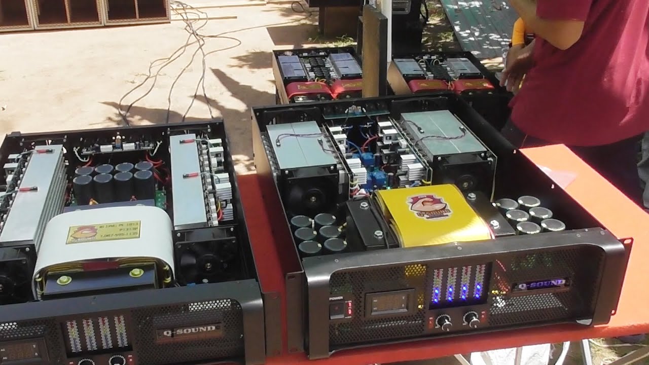 7500 Watt High Power Amplifier test - YouTube
