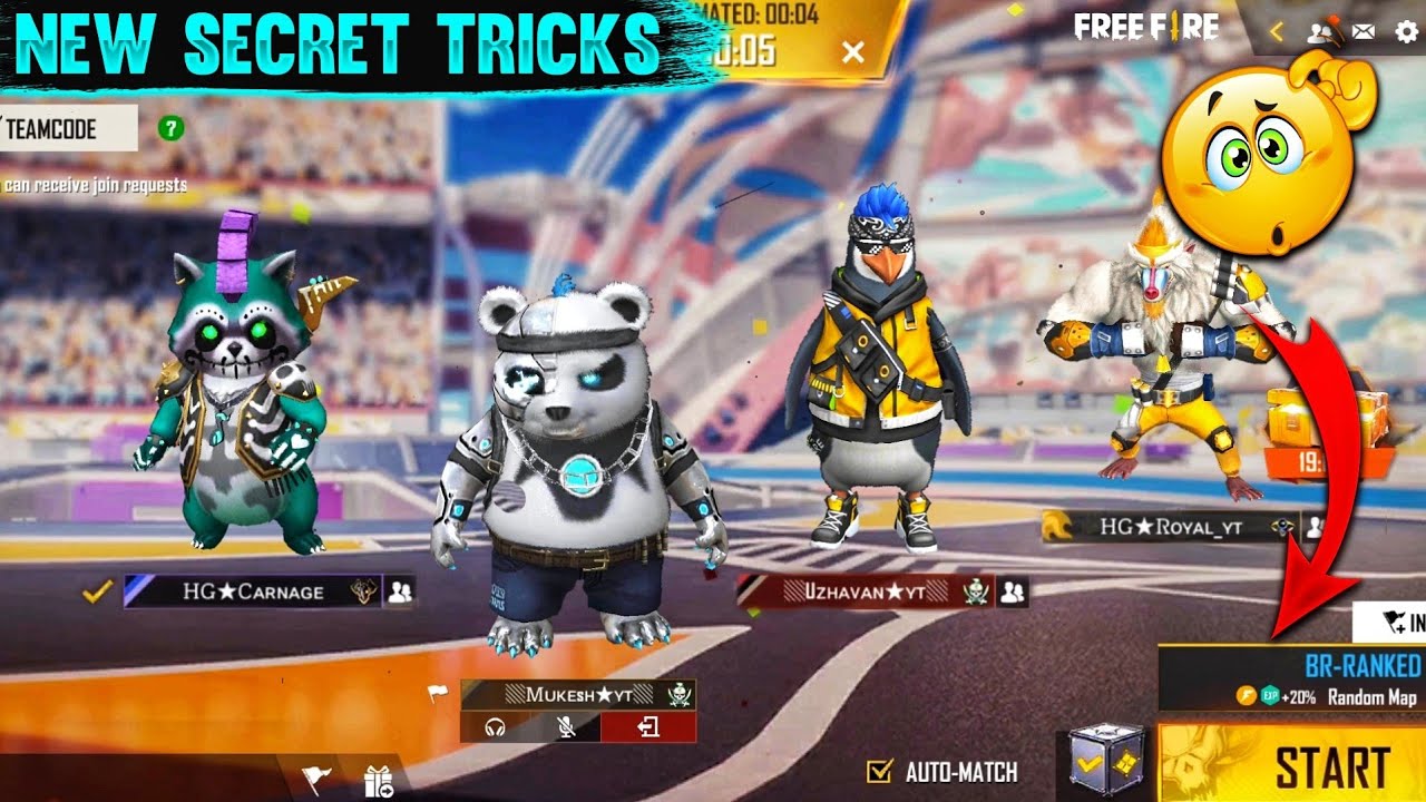 Top 5 New Unknown Tricks in free fire || Training ground secret tricks ...