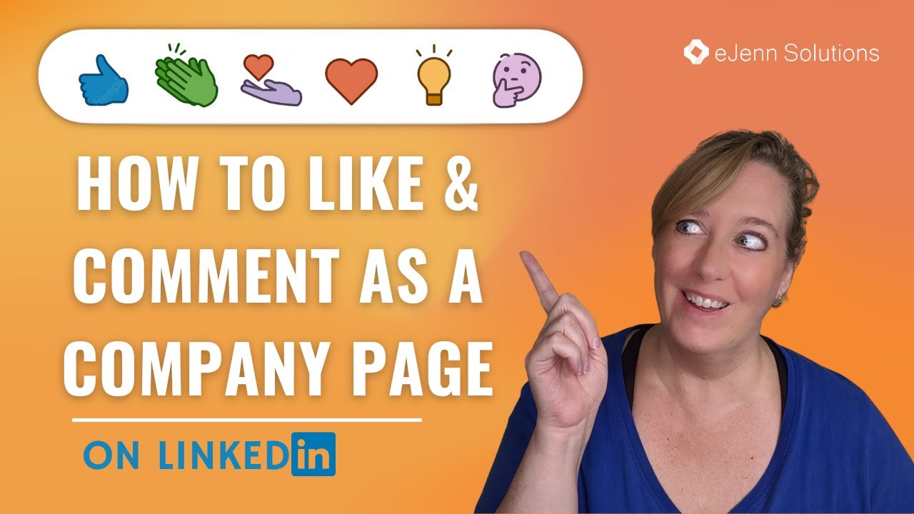 How to LIKE and COMMENT as a Company Page on LinkedIn - Easy Method ...