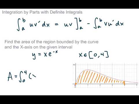 MAT272 - Calc2 - 8.2d Integration By Parts, Definite Integral, Area ...