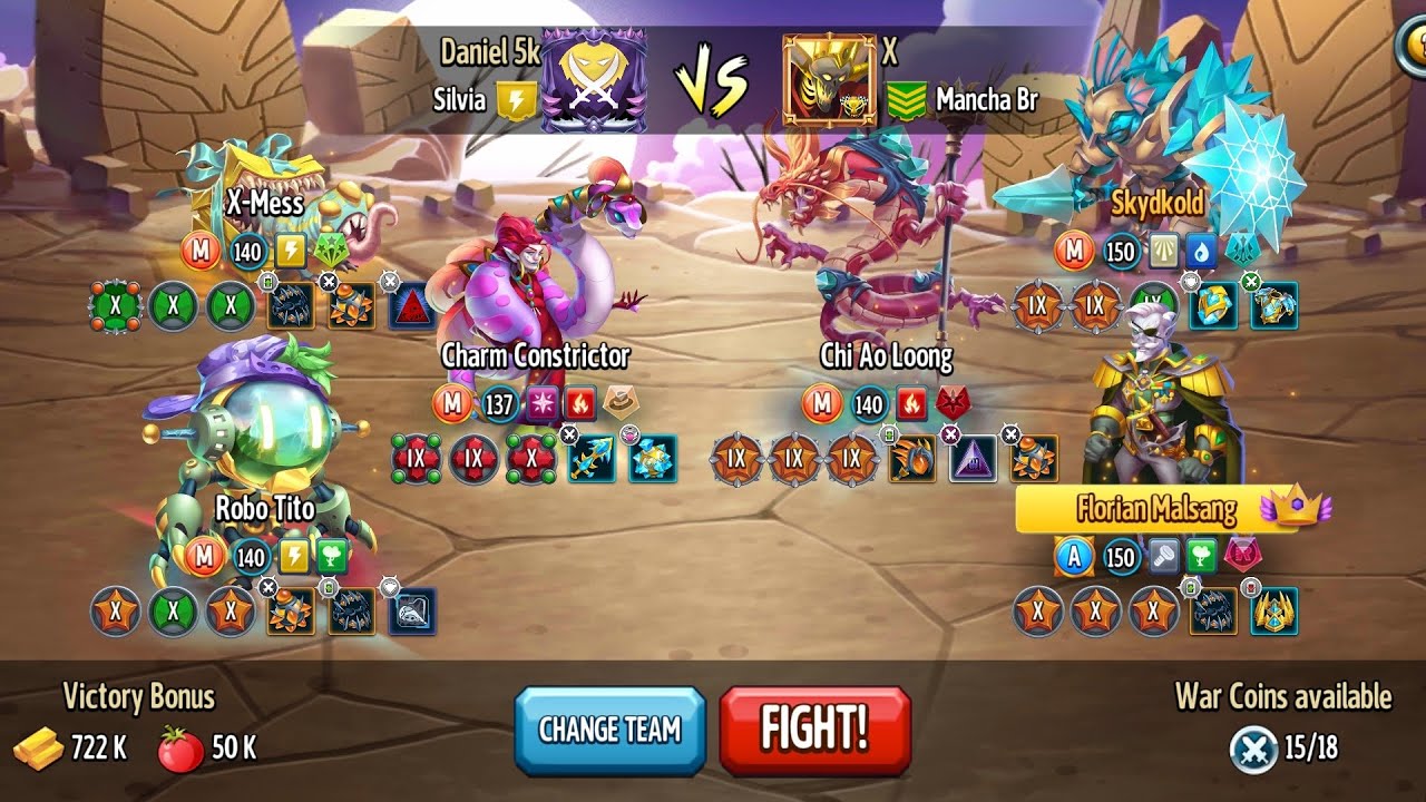 MONSTER LEGENDS SILVIA V MANCHA BR (#5 v #11) | Robo Tito, X Mess, and ...