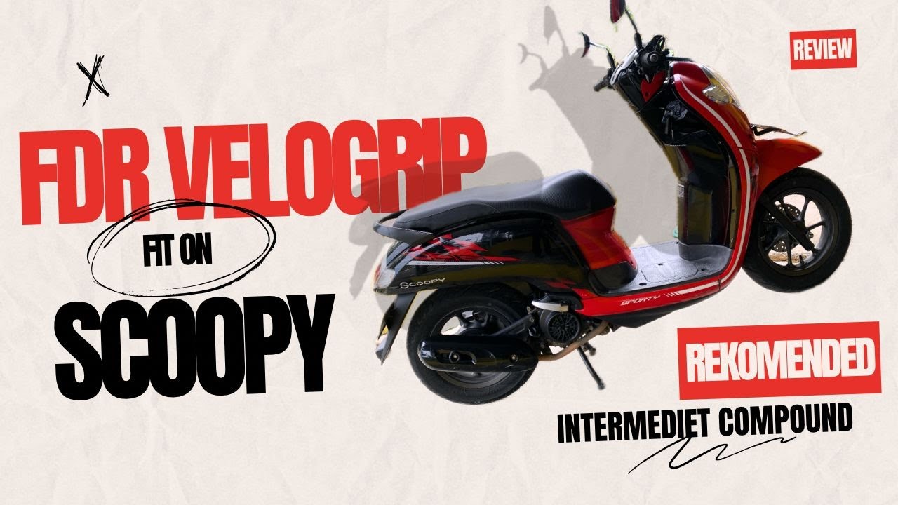 Rekomendasi Ban Scoopy Ring 12 //FDR Velogrip - YouTube