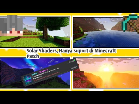 SOLAR SHADERS, ONLY MINECRAFT PATCH, SUPORT MC 1.21 - YouTube