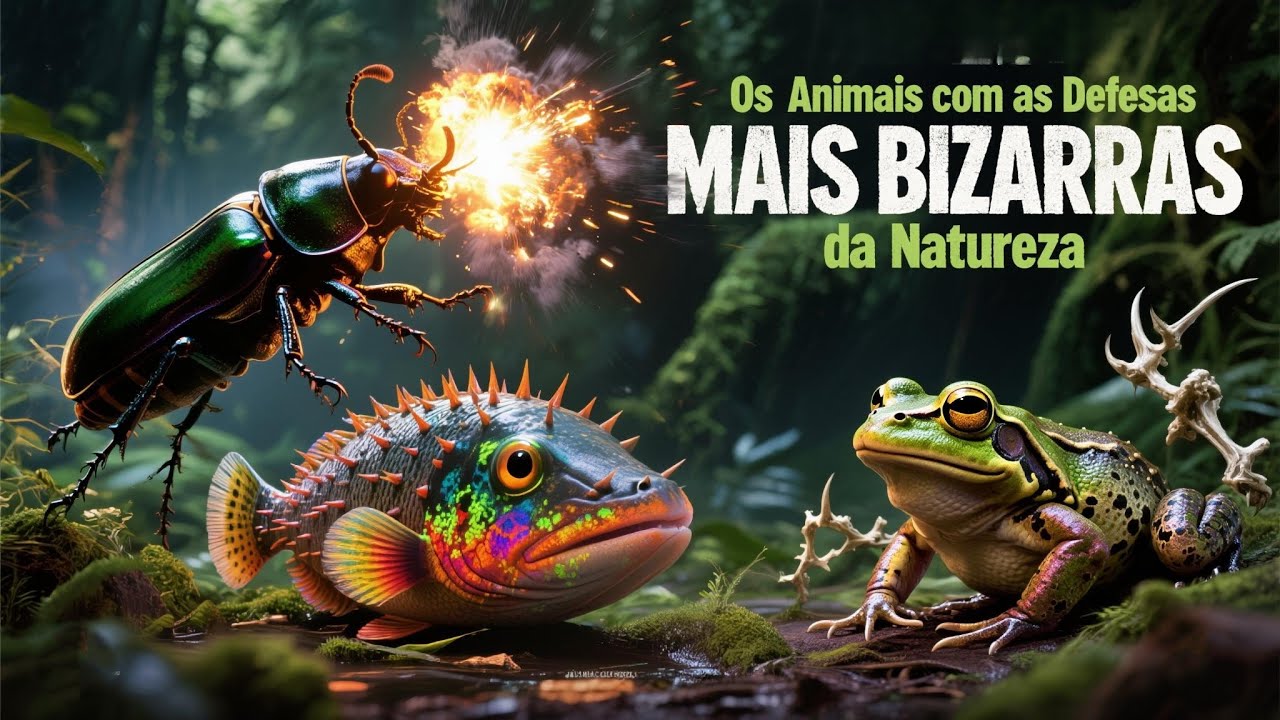 Os 5 Animais com as Defesas MAIS BIZARRAS da Natureza – Você Não Vai ...