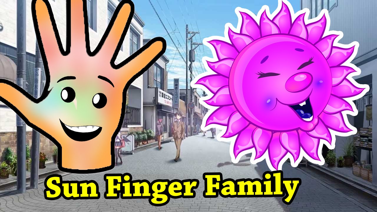Sun Finger Family Nursery Finger Family Rhymes For Children | Finger ...