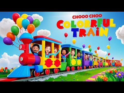 "🚂 Super Fun Choo Choo Colorful Train Song! 🚂🎶 Sing Along to ADORABLE ...