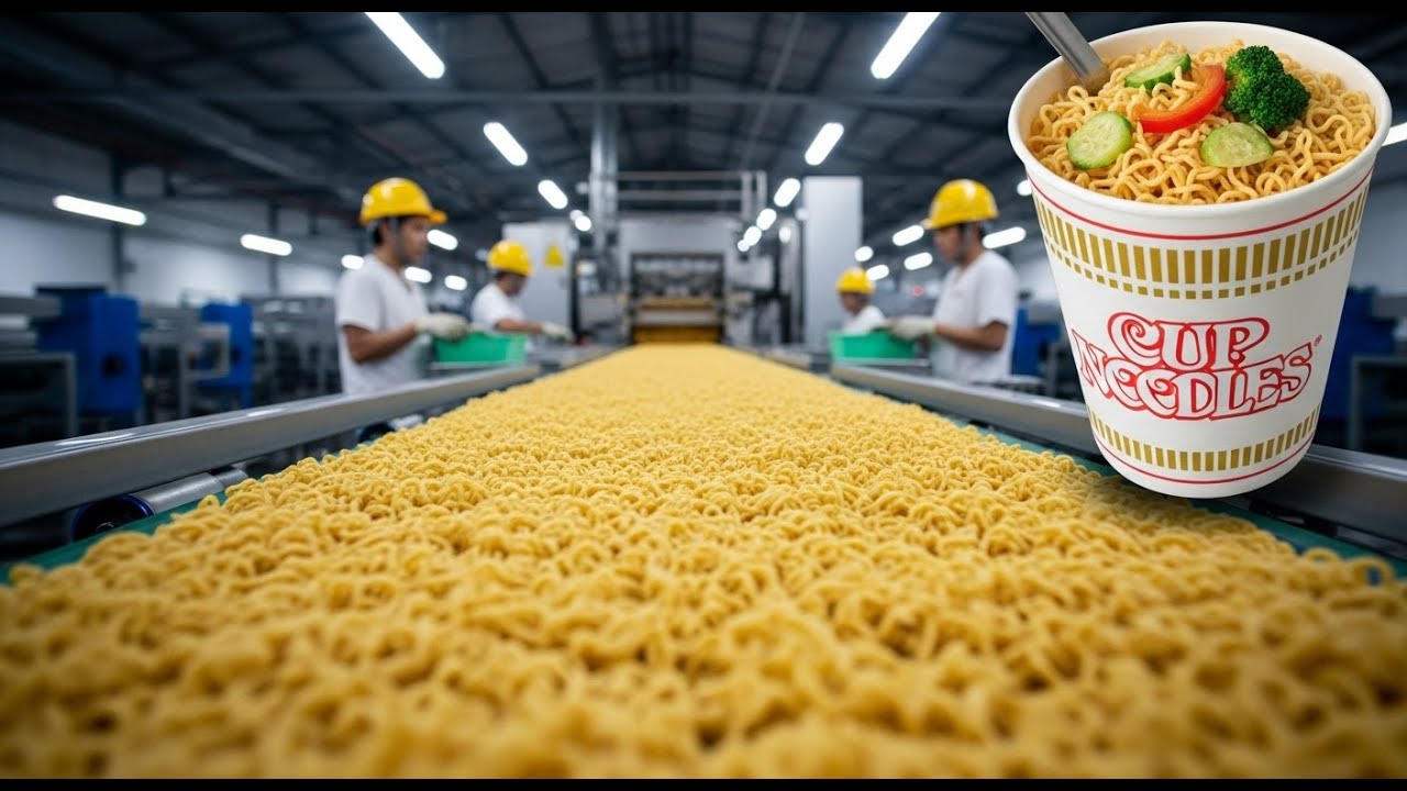 How Instant Noodles Are Made in Huge Factories | Inside the Instant ...