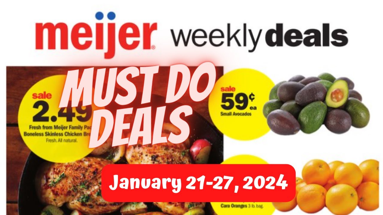 *WOW BACON DEALS!* Meijer "MUST DO" Deals for 1/21-1/27 | Great Meat ...