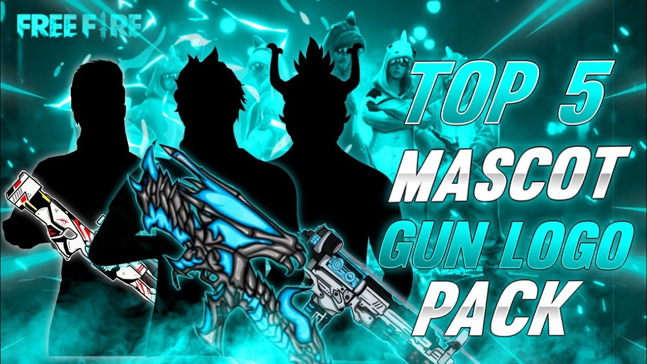 FREE FIRE MASCOT GUN LOGO PACK || TOP 10 GUN MASCOT LOGO PACK || FF GUN ...