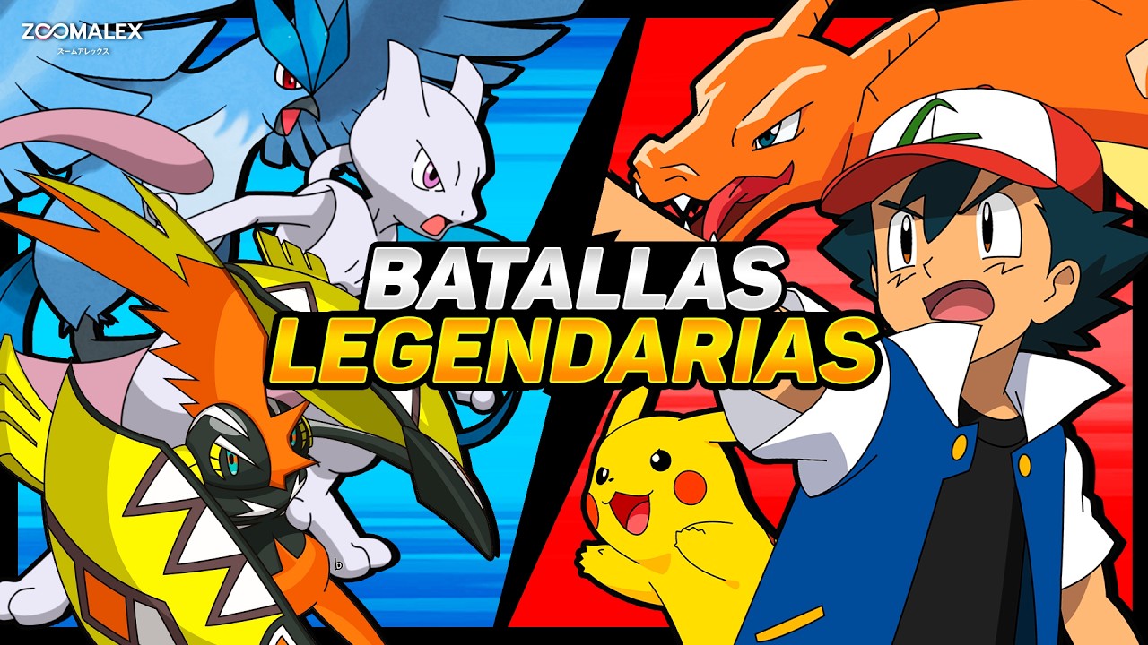 7 BATALLAS ÉPICAS de ASH vs POKÉMON LEGENDARIOS y SINGULARES 🔥 - YouTube
