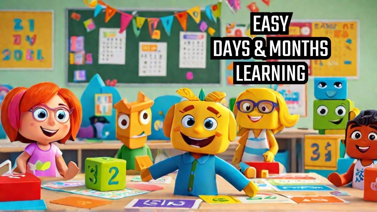 Learning About Days and Months - Fun Educational Videos for Kids - YouTube