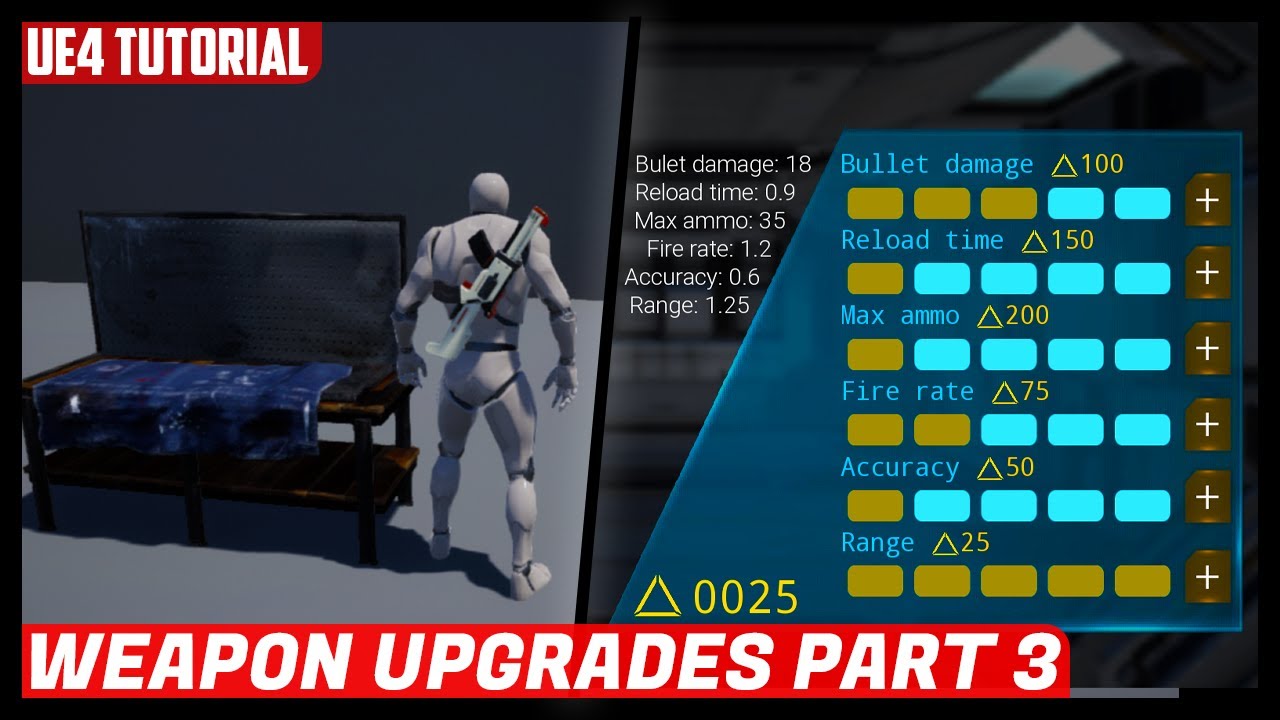 UE4: Weapon upgrades Part 3- Upgrading functionality [Tutorial] - YouTube