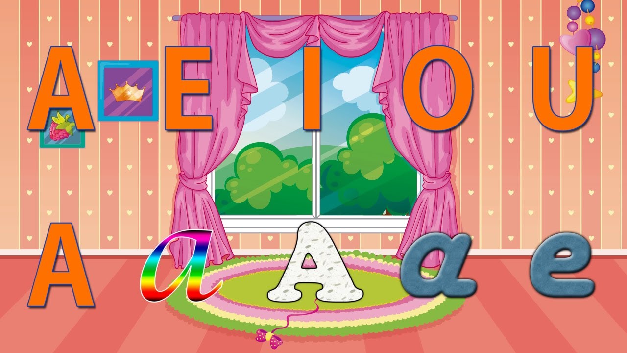 Impara le vocali a, e, i, o, u | Impara le vocali in italiano - YouTube