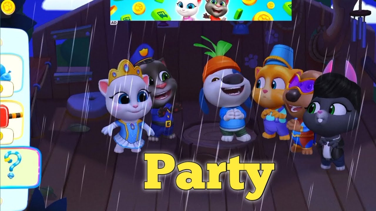 My Talking Tom Friends 😇 party 🥳🥳 Time - YouTube