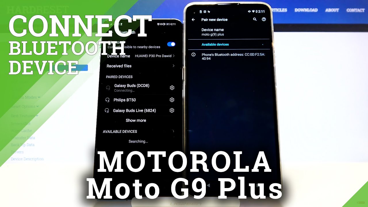 Bluetooth Connection on MOTOROLA Moto G9 Plus – Devices Pairing - YouTube