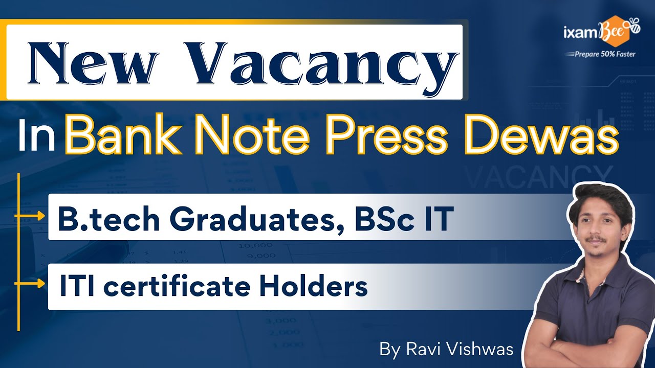 Bank Note Press Dewas(MP) Supervisor, Junior Technician, Junior Office ...
